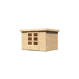 Karibu Woodfeeling Gartenhaus Askola 5 (optional mit Anbaudach 522x229 Gartenhaus aus Holz, Geräteschuppen mit 19 mm Wandstärke inklusive Schleppdach,
