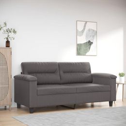 Bonnevie - 2-Sitzer-Sofa Grau 140 cm Kunstleder vidaXL676832
