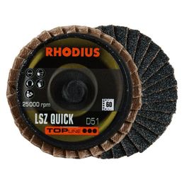 Rhodius Abrasives - rhodius lsz quick, 10 Stück, 51 mm, Korn 60, Lamellenschleifscheibe