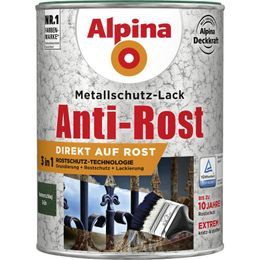 Alpina - Metallschutz-Lack Hammerschlag 25 l grün Metallack Schutzlack