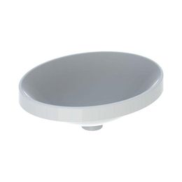VariForm Einbauwaschtisch oval, 500x400mm, ohne Hahnloch, ohne Überlauf, Farbe: Weiß - 500.711.01.2 - Keramag