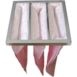 Taschenfilter für diverse Klima- und Lüftungsanlagen - Filter F7, 28,7 x 28,7 x 36 cm, Rosa - vhbw