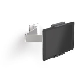 Durable - 893423 Tablet Wandhalterung (mit Schwenkarm für Tablets 7-13 Zoll, 360° drehbar mit Diebstahlsicherung) silber/anthrazit