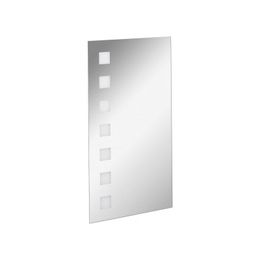 Fackelmann Led Spiegel karo mirrors / Wandspiegel mit LED-Beleuchtung / Maße (b x h x t): ca. 40 x 75 x 2 cm / hochwertiger Badspiegel / moderner