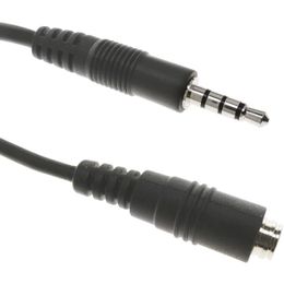 Audio Kabel Headset und Mikrofon Minibuchse 4 polig 3.5mm Typ männlich zu weiblich 5m - BeMatik