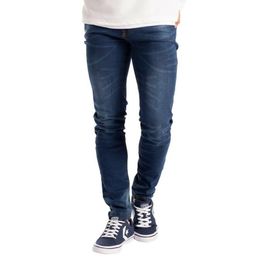 BlauerHafen Slim-fit-Jeans Herren Slim Fit Jeanshose Stretch Designer Hose Super Flex Denim Pants 2 Seitentaschen