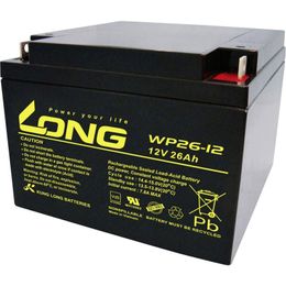 PCE Long WP26-12 WP26-12 Bleiakku 12 v 26 Ah Blei-Vlies (agm) (b x h x t) 166 x 125 x 175 mm M5-Schrauba