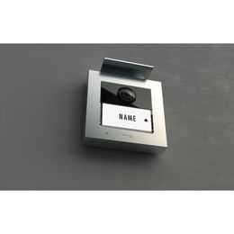 m-e modern-electronics VDV-2010 S Video-Türsprechanlage Kabelgebunden, RFID Außeneinheit Silber