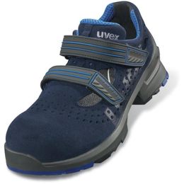 1 Sicherheits-Sandale 8530.8 S1 src blau mit Klettverschl., Weite 11, Gr. 45 - Uvex