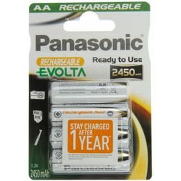 Panasonic - nh 4X2600 pan - NiMh Akku, aa (Mignon), 2450 mAh, 4er-Pack (P6E/4B2450)