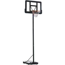Basketballständer 110 cm x 75 cm x 370 cm - Schwarz - HOMCOM