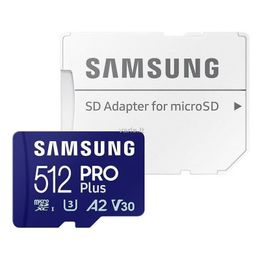 Pro Plus 512 gb microSDXC-Speicherkarte (180 MB/s, Class U3, V30, A2) (MB-MD512SA/EU) - Samsung