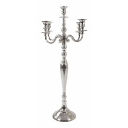 BURI 2er-Set Kerzenständer 5-armig 77cm Kerzenhalter Kerzenleuchter Leuchter Silber