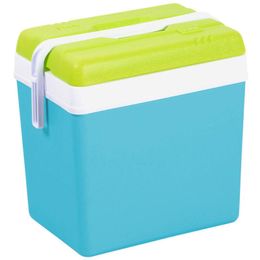 Spetebo - Kühlbox aus Kunststoff 24 Liter - türkis - Outdoor Thermobox mit Tragegriff - Kühltasche Isoliertasche Thermo Behälter für Camping Picknick