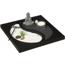 Atmosphera - Yin Yang Garten Wie im Bild zu sehen Das Set enthält: Steine, 1 Kerzenhalter, Sand