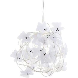 LED-Lichterkette Titciana, Geist, Halloween, 320 cm - weiß - LINDBY