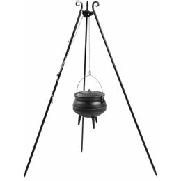 TRIZERATOP - Dreibein 180 cm mit Afrikanischer Gusseisenkessel 9 l