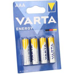 Varta Energy AlMn AAA 1,5V Micro Batterie 4er Blister