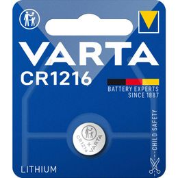 Knopfzelle CR1216 Lithium 3V (1er Blister) - Varta