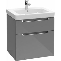 Villeroy & Boch Villeroy und Boch Waschtischunterschrank xxl Subway 2.0 A910, Farbe: Truffle Grey, Griff chrom glänzend - A91010VG