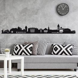 K&L WALL ART Wandtattoo Krefeld Skyline Wandaufkleber selbstklebend Stadt Silhouette 100cm