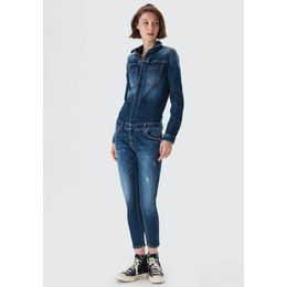 Skinny-fit-Jeans LTB "NANCIE X" Gr. S (36), N-Gr, blau (54099 wilda wash) Damen Jeans 5-Pocket-Jeans Röhrenjeans