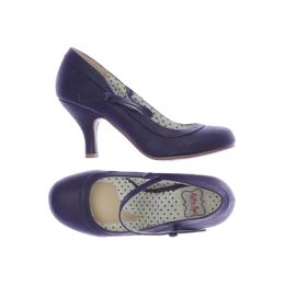 Bettie Page Damen Pumps, marineblau, Gr. 6