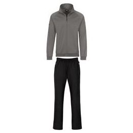 Jogginganzug TRIGEMA "TRIGEMA Jogginganzug" Gr. XXL, grau (taupe-melange) Herren Sportanzüge