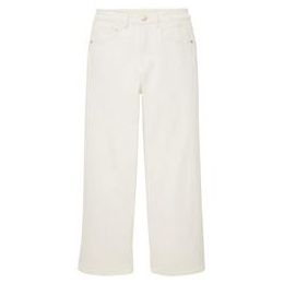 Tom Tailor Damen Culotte Jeans, weiß, Uni, Gr. 33/28