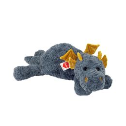 HERMANN TEDDY ORIGINAL Hermann Teddy - Kuscheltier DRACHE LOTTIE (48 cm) liegend in grau