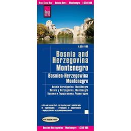 Reise Know-How Landkarte Bosnien-Herzegowina, Montenegro / Bosnia and Herzegovina, Montenegro (1:350.000), Karte (im Sinne von Landkarte)