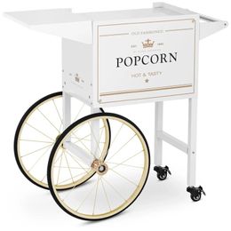 ROYAL CATERING Wagen für Popcornmaschine - weiß & golden RCPT-WGWG-1