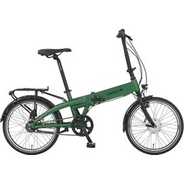 E-Bike Prophete "Prophete Urbanicer 22.ESU.10" E-Bikes Gr. 30 cm, 20 Zoll (50,80 cm), grün (olivgrün matt) E-Bikes