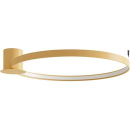 Deckenleuchte SOLLUX LIGHTING "RIO" Lampen Gr. Höhe: 12,5 cm, goldfarben (golden) Designlampe LED Deckenlampen