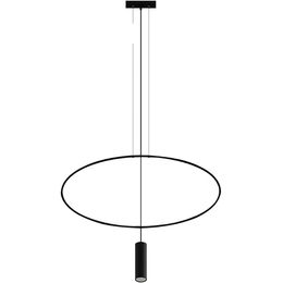 Hängeleuchte SOLLUX LIGHTING "HOLAR" Lampen Gr. 1 flammig, Höhe: 150 cm, schwarz Pendelleuchten und Hängeleuchten