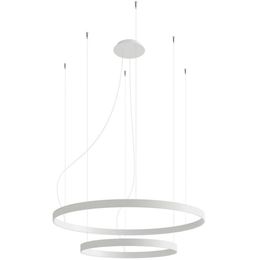 Kronleuchter SOLLUX LIGHTING "RIO" Lampen Gr. 1 flammig, Höhe: 150 cm, weiß Pendelleuchte LED Hängeleuchten und Pendelleuchten
