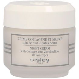Gesichtspflege Sisley "Night Cream With Collagen And Woodmallow" Hautpflegemittel Gr. 50 ml, weiß Gesichtspflege-Sets