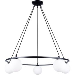 Kronleuchter SOLLUX LIGHTING "YOLI" Lampen Gr. Höhe: 98 cm, schwarz Pendelleuchte Pendelleuchten und Hängeleuchten Verteiltes Licht