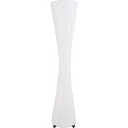 Stehlampe Salesfever "Marius" Lampen Gr. Ø 39 cm Höhe: 180 cm, weiß (weiß, edelstahlfarben) Standleuchten