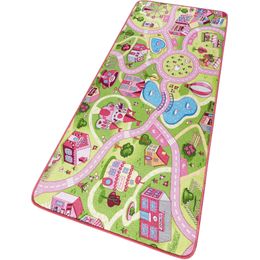 Kinderteppich Hanse Home "Sweettown" Teppiche Gr. B/L: 200 cm x 300 cm, 7 mm, 1 St., rosa Kinder Kinderzimmerteppiche