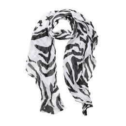Collezione Alessandro Modeschal Zebra, (1-St), mit Zebra-Muster, Made in Italy, weiß