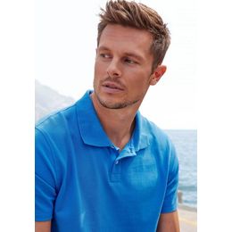 Beach Time Beachtime Poloshirt aus Baumwoll-Piqué - mit Knopfleiste, blau