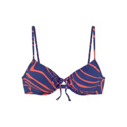 Buffalo Bikinitop 'Dune' Damen Gr&ouml;&szlig;e 70 blau / orange