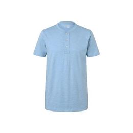 Tchibo Kurzarm-Henley - Hellblau - Gr.: S