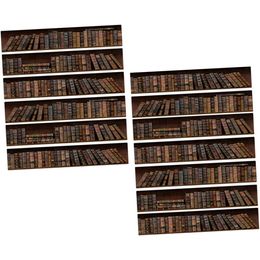 KIKI Aufkleber Treppenaufkleber für Bücherregal im Retro-Stil