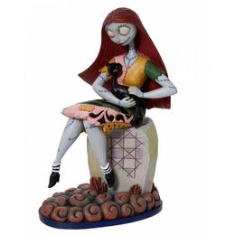 Horror-Shop Dekofigur Sally auf Grabstein mit Katze Sammelfigur 19 cm al