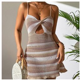 TZTA Trading UG Strandkleid Damen Kleid Beachwear Strandmode Modestreifen Sommerkleid Badeanzug (1-tlg)