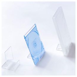 EBUY CD-Regal Transparenter vertikaler CD-Präsentationsständer