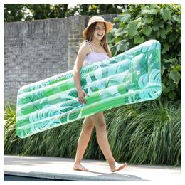 Swim Essentials Luftmatratze Tropical 177 cm PVC grün weiß 80kg Traglast Luft Spaß Baden Kinder