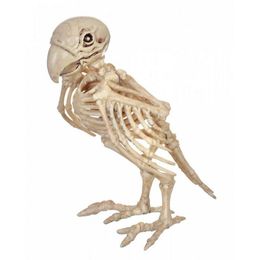 Horror-Shop Dekoobjekt Papagei Skelett als Deko 19 cm